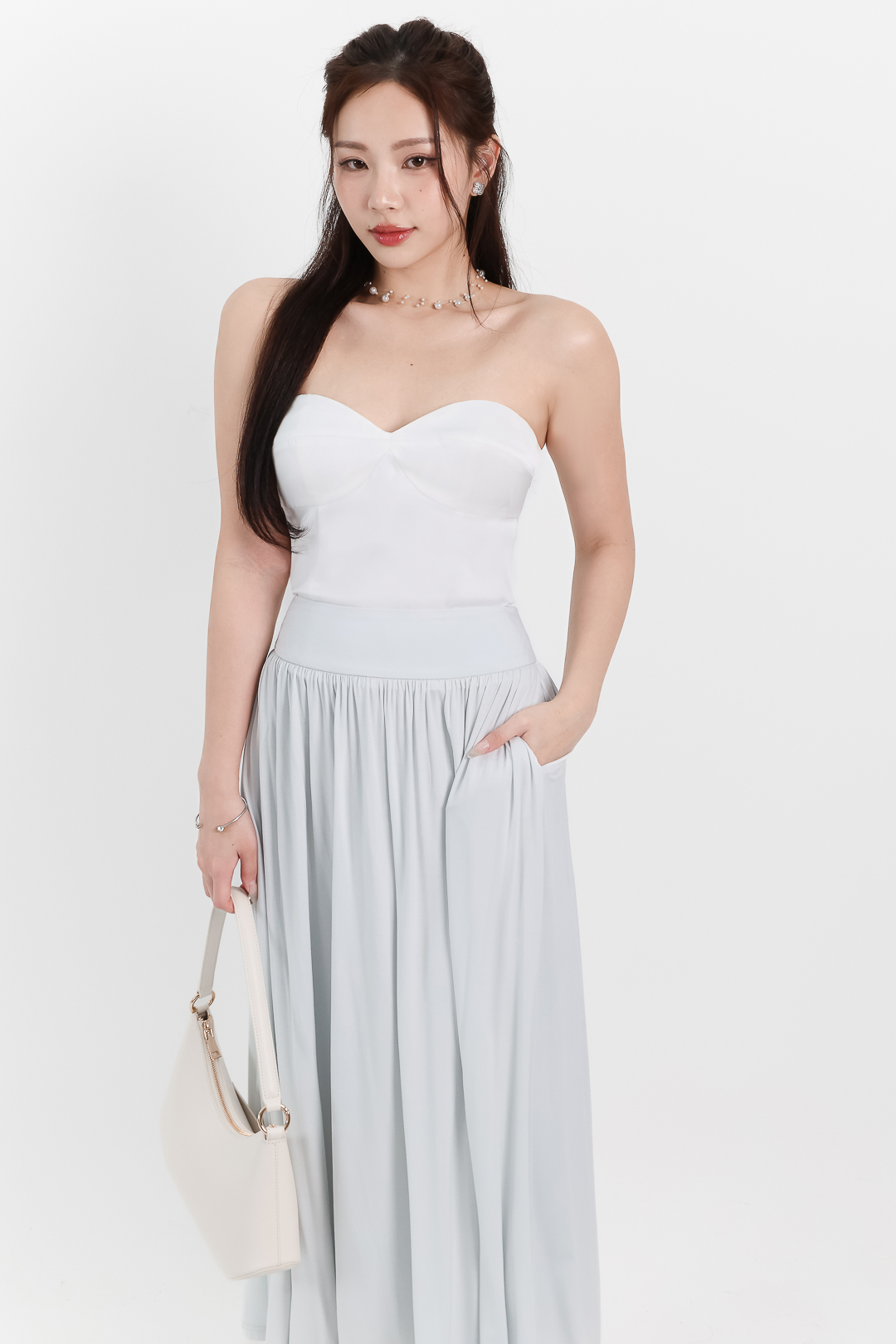 Stella Sweetheart Tube Top in White | The Style Soirée