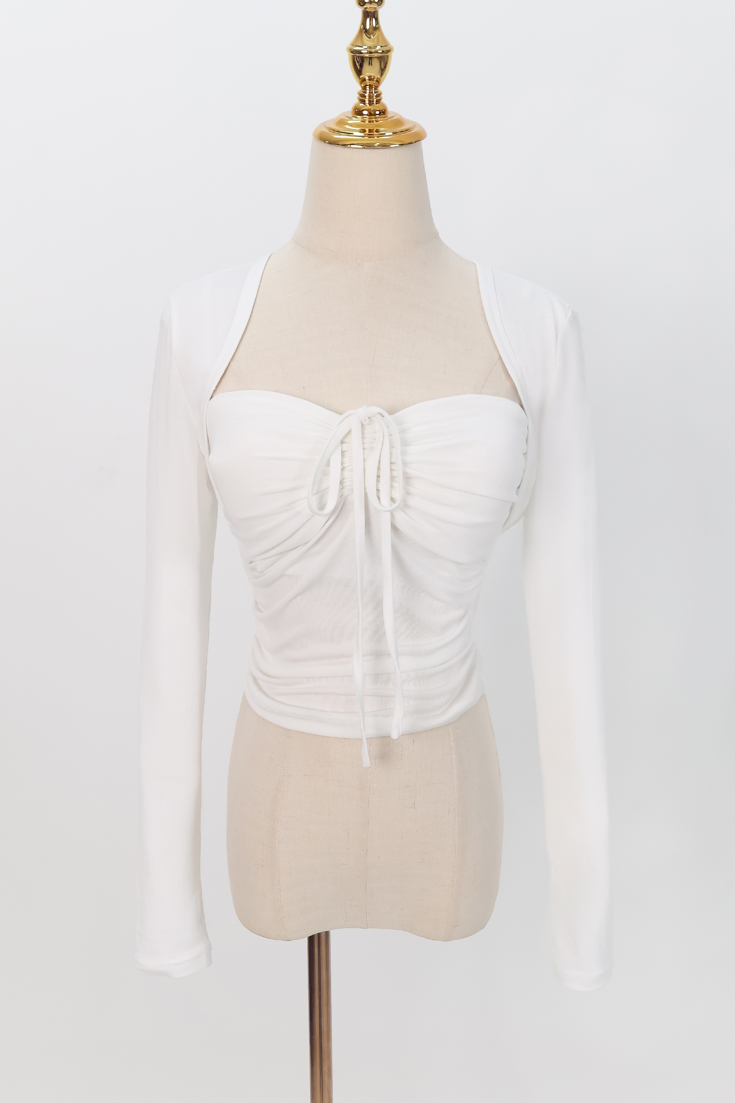 Bren Bolero Top Set in White | The Style Soirée