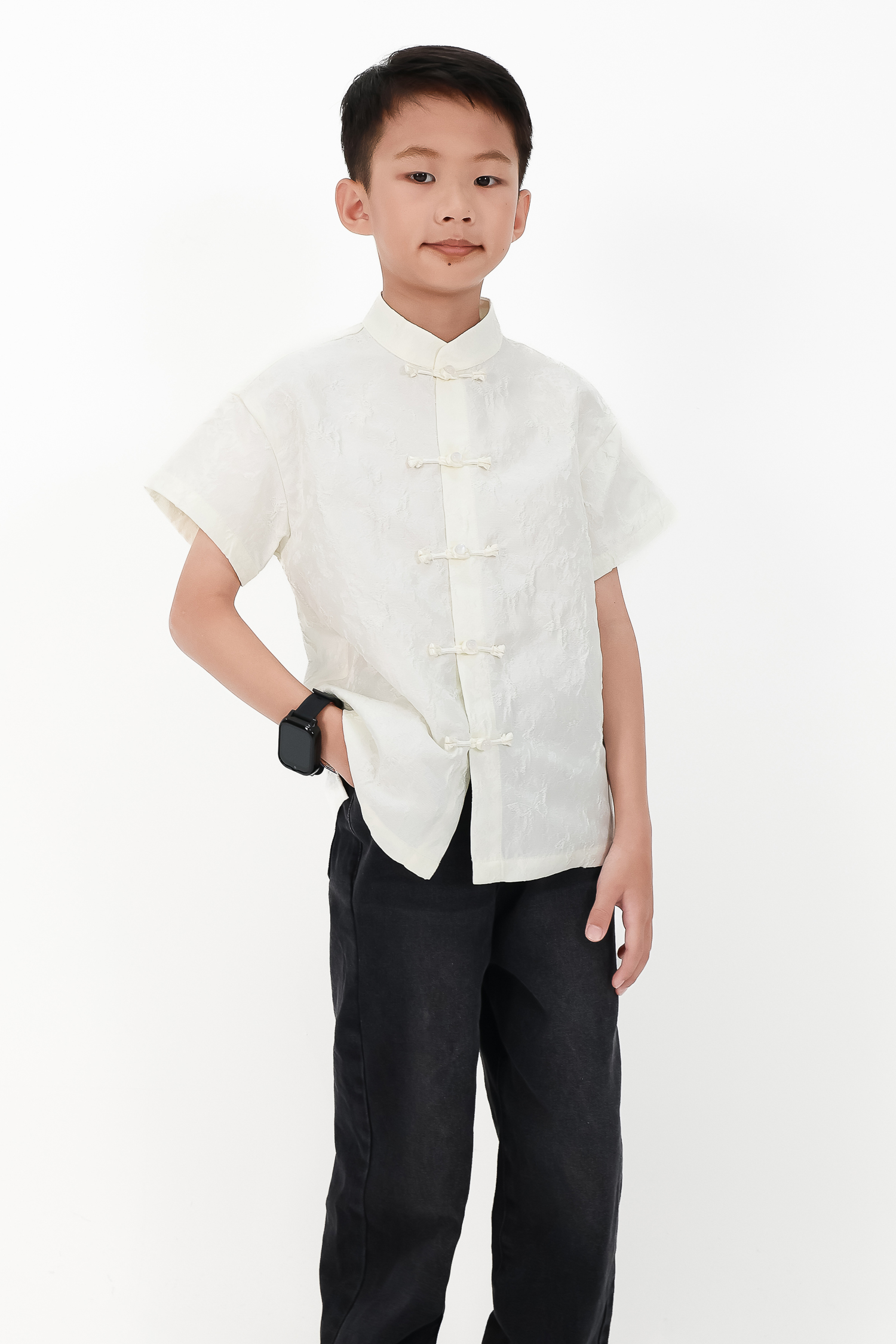CNY2026 | Oriental Boy Shirt in Light Champagne | The Style Soirée